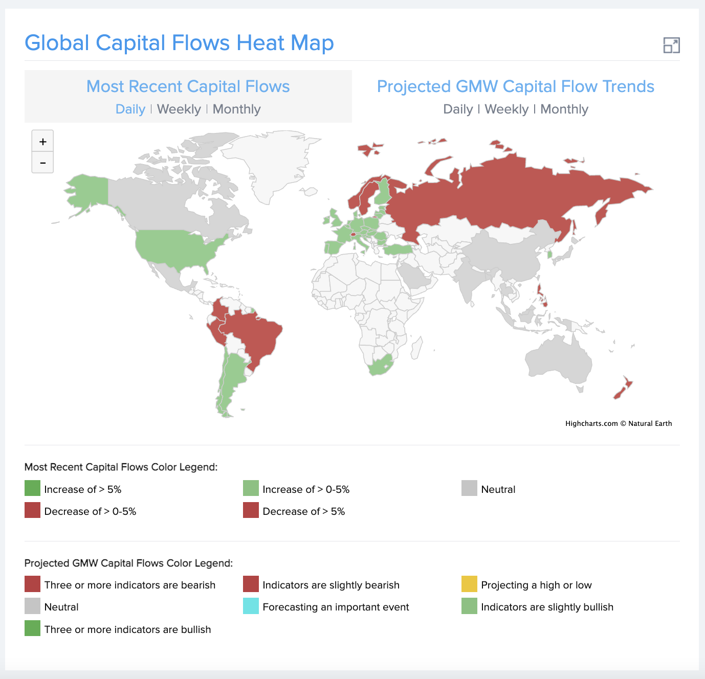 Heat Map Global A Map Of The World With Distinct Colors Representing